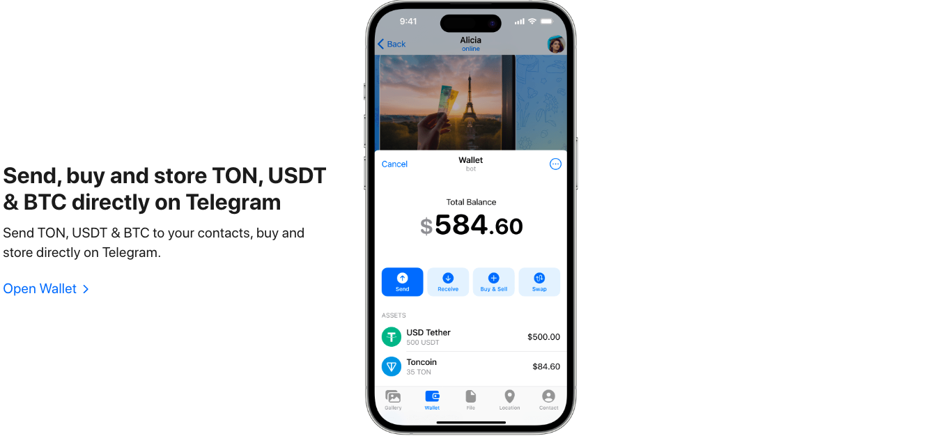 Telegram Wallet推應用內支付！以USDT、BTC、TON向店家輕鬆付款 | 鏈新聞 ABMedia
