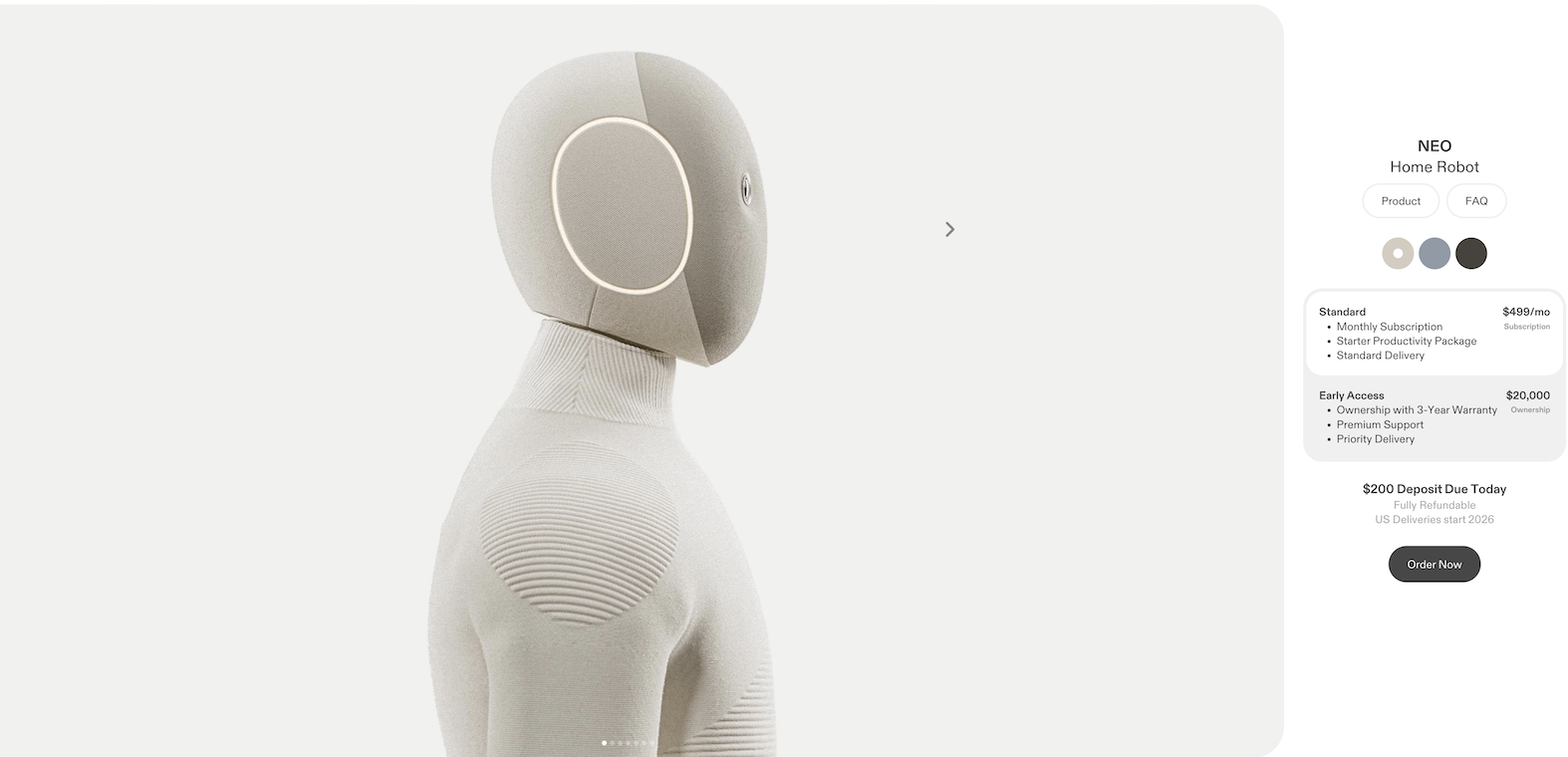 1X Technologies 推出 AI 世界模型與家用機器人 NEO：預售開啟、2026 年美國交付 | 鏈新聞 ABMedia